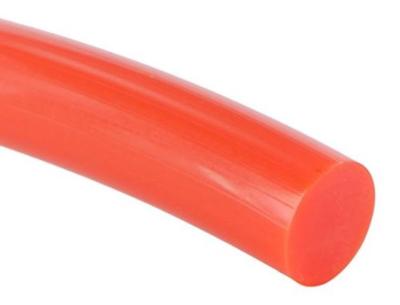 China Materia prima 90A 1.25g/Cm3 del poliuretano de la PU de la ronda de la importación superficial lisa de la correa en venta