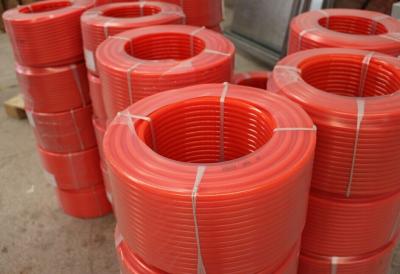 中国 伝達ポリウレタン円形ベルトの赤く滑らかな破損強さの抵抗 販売のため