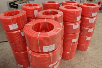 中国 伝達ポリウレタン円形ベルトの赤く滑らかな破損強さの抵抗 販売のため