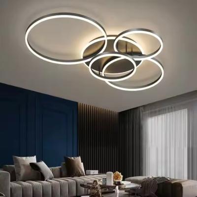 China Round Square LED Ceiling Light Remote Control Chandelier Ceiling Light 3500K for sale