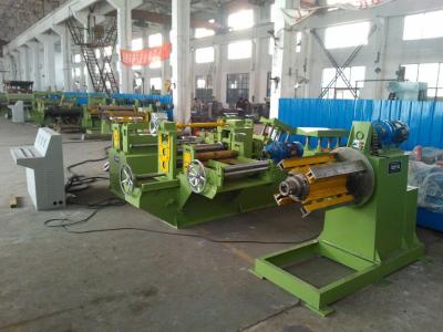 Cina Bobina d'acciaio idraulica che fende linea 5MT con la macchina di taglio del disco di 120×450mm in vendita