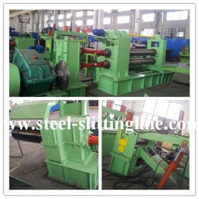 Cina spessore di 3mm e bobina d'acciaio di larghezza di 1220mm che fende linea con decoiler, la taglierina e il recoiler in vendita