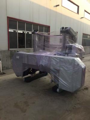 Κίνα Automaic φορητή μηχανή πριονιών ζωνών πριονιστηρίων ξύλινη τέμνουσα με την αυτόματη πρόοδο σίτισης προς πώληση