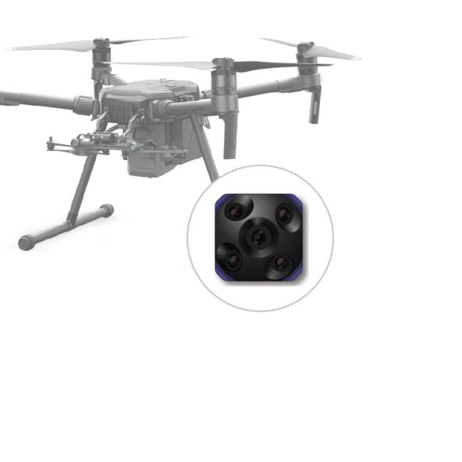 Aerial survey lens usage demonstration