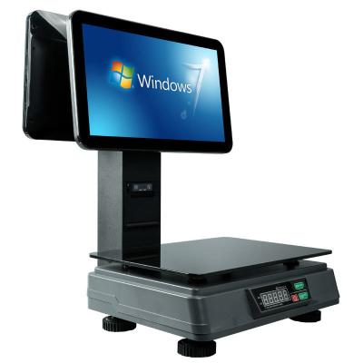 Cina Comunicazione Ethernet Sistema POS tutto in uno con doppi schermi touch e funzione SDK in vendita