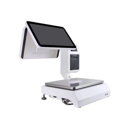 Cina 15.6 pollici Touch Screen POS System con 58mm ricevuta Stampa PC Registratore di cassa POS Scale in vendita