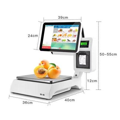 Cina 15.6 pollici touch screen bilanciere bilanciere cassa PC POS per supermercati in vendita