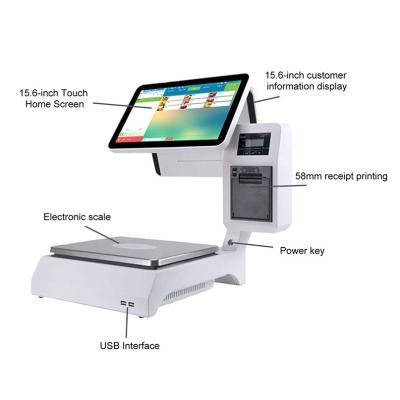 Cina Sistema POS per supermercati con touch screen e capacità di disco rigido da 32 GB/64 GB/128 GB/256 GB in vendita
