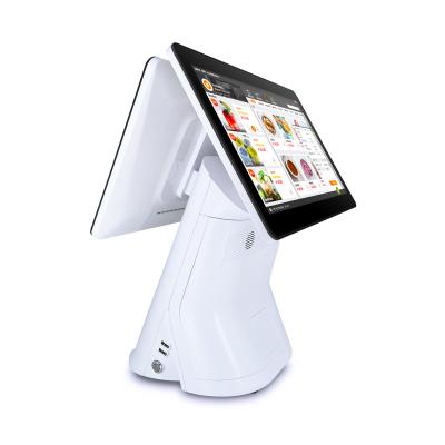 Cina Terminal POS per ristoranti a doppio schermo con scanner di codici a barre in vendita