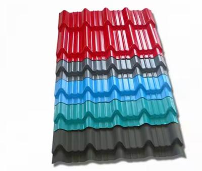 중국 0.45Mm 0.6Mm 두꺼운 진크로 코팅 된 미리 칠 된 금속 코러브 된 지붕 잎 / 강철 잎 금속 지붕 판매용