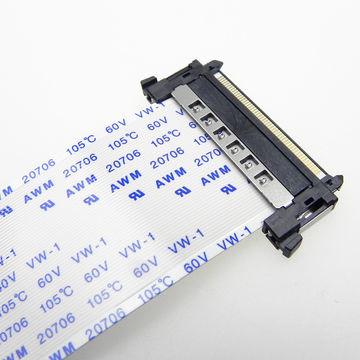Cina spessori 0,035 o 0.05mm del conduttore di doratura del cavo dell'esposizione di 0.5mm/1.0mm LVDS in vendita