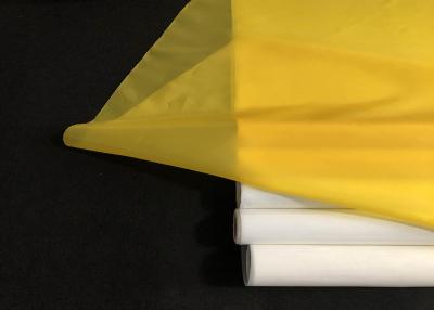 China Professional 110 Mesh Silk Screen , Silk Screen Printing Mesh White Yellow Color for sale