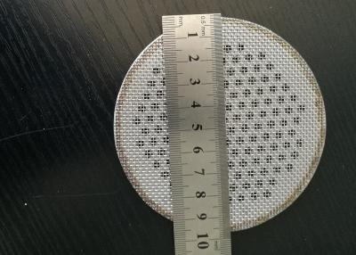 China Stainless 2 Layers Porous Fine Wire Mesh Filter Disc Round Shape In Stock for sale