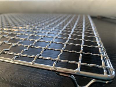 China Hotel Restaurant Crimped Barbecue Wire Mesh Customized Corrosion Resistant for sale