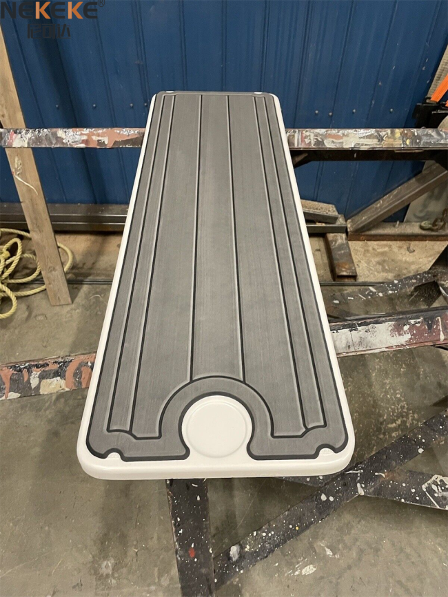Boat cockpit EVA flooring layout