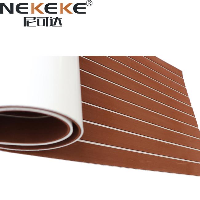 Close-up view of EVA Deck Sheet texture and straight groove anti-slip surface