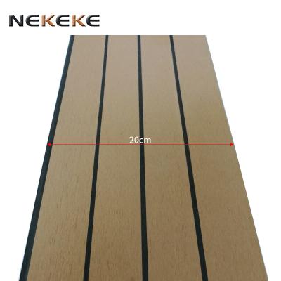 China Cubierta de teca sintética artificial de 5 mm, anti-UV, para suelos de PVC para barcos, para varios tipos de barcos en venta