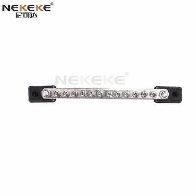 China Marine 150A 12P Single Bus Bar 48V Nylon Boat Power Distribution Block for sale