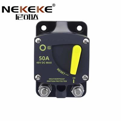 China 12-48VDC 30-300 Amp Marine Circuit Breaker With Reset Fuse IP67 Waterproof for sale