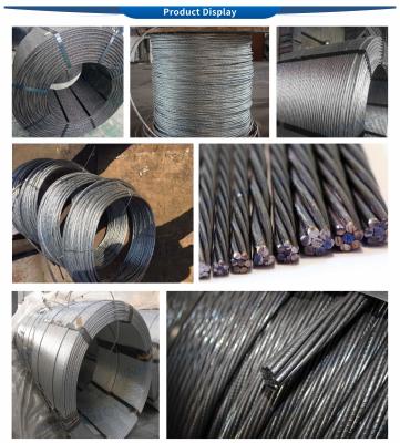 Κίνα Χωρίς κράμα 1x7 Διαμέτρου ASTM A 475 Υψηλής τέντωσης Ζυγισμένο 7 σύρματος 0,33mm ατσάλινη ράβδος Ζυγισμένο σύρματος ατσάλινου προς πώληση