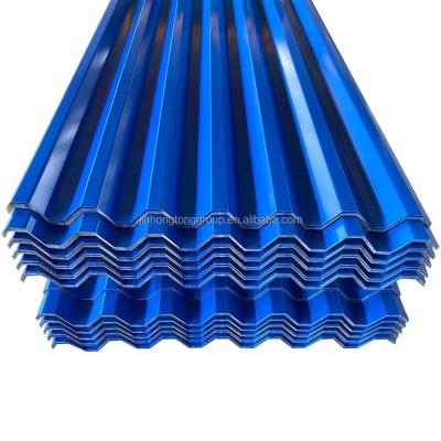 China Corrugated wave tile roof sheet Standard ASTM Size 040 dimension thickness custom color galvan sheet RAL 40 67 PPGL ppgi for sale