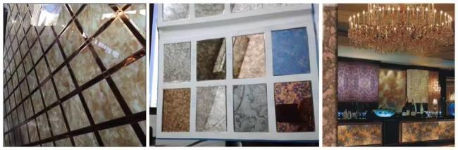 High Quality Background Wall Decoration Glass Antique Mirror Customization