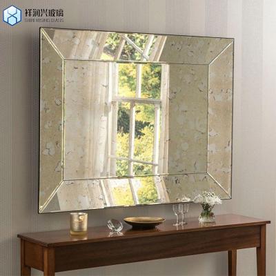 중국 기술 laminated 주문형 벽 장식용 Beveled 거울 유리 스트립 판매용