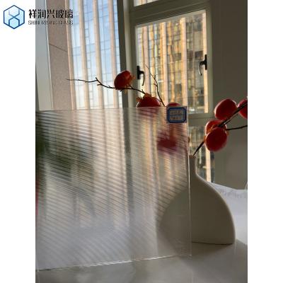 Κίνα 3mm-8mm Clear Base Glass Flutelite-S διακοσμητικό ανάγλυφο γυαλί για τύπους παραθύρων προς πώληση