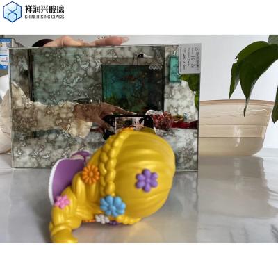 Κίνα Διακοσμητικός Μεγάλος Κίτρινος Καθρέφτης Αρχαίοι γυάλινοι καθρέφτες με προσαρμοσμένα σχέδια προς πώληση