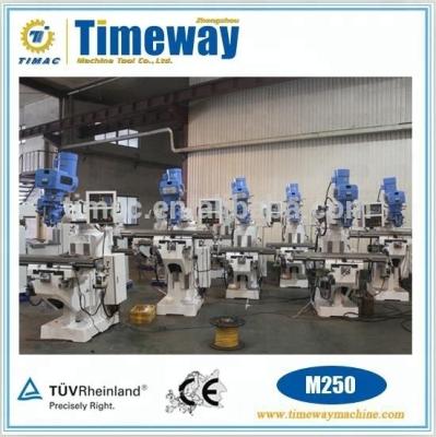 Κίνα Προσαρμοσμένο Voltage M250 Vertical Turret Milling Machine με ισχύ κινητήρα σπινδύλης 2,25kW προς πώληση