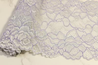 China Stretch Lace Trim By The Yard Multiusage 2 tones color Flora Patterned for sale