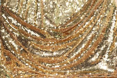 China De niet Weggeknipte Bruids van Kantstoffen Gevoelige 135cm Breedte van Glitz met Gouden Lovertje Te koop