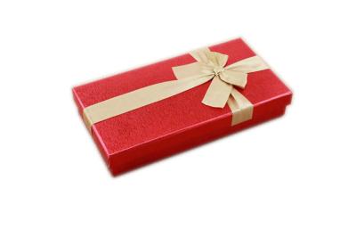 Cina Il quadrato ha riciclato i contenitori di regalo rossi del cartone/contenitori di regalo vuoti del cioccolato in vendita
