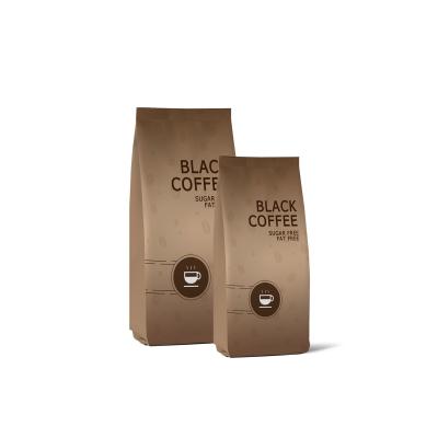 Cina Il rinforzo laterale su misura del caffè nero insacca a prova d'umidità in vendita
