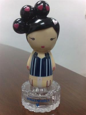 China Van het de Flessen het Rubberbad van het glasparfum Speelgoed GLB 10cm Vrij pvc van de Hoogte/4cm Diameter 9P Te koop
