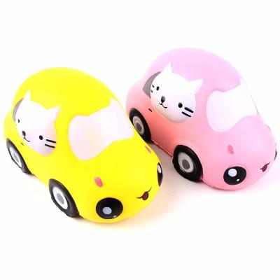 China Jungen-entlasten lustiger Geschenk-Druck Miezekatze-Auto pädagogischer PU-Schaum-langsame steigende Squishy Spielwaren zu verkaufen