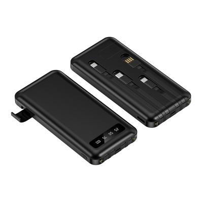 China 10000mah Full Mirror Digital Display Power Bank with Custom Logo and Large Capacity for sale