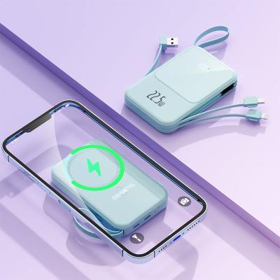 China Belt Line 20000mAh Magnetic Wireless Charger Power Bank with 22.5W Input and Output en venta