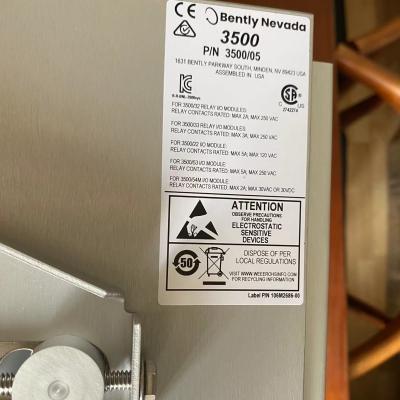 中国 3500/05-01-01-00-00-01 ベントリー ネバダ 3500/05 3500シリーズモニターモジュールと電源のためのシステムラック 販売のため