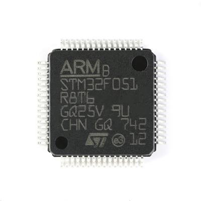 Cina Marca originale dell'ISTANTANEO 64LQFP STM32F STM32F051 STM32F051R8T6 di IC MCU 32BIT 64KB del circuito integrato del microcontroller in vendita