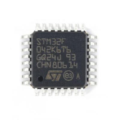 Cina Marca originale dell'ISTANTANEO 32LQFP STM32F STM32F042 STM32F042K6T6 di IC MCU 32BIT 32KB del circuito integrato del microcontroller in vendita