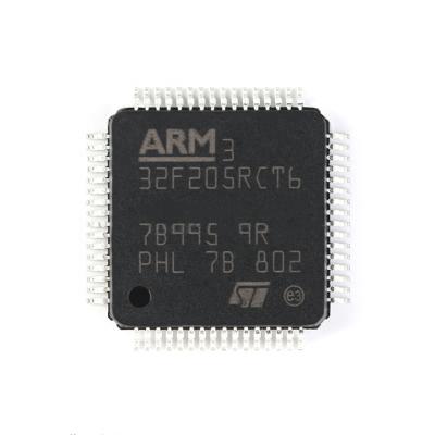 中国 STM32F205集積回路ICは埋め込まれたマイクロ制御回路MCU 32BIT 256KBフラッシュ64LQFP STM32F205RCT6を欠く 販売のため