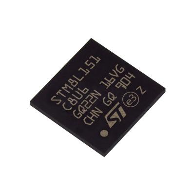 China Circuitos integrados em linha QFN48 MCU STM8L151C8U6 CI dos componentes eletrônicos do microcontrolador STM8L151C8U6 original novo à venda