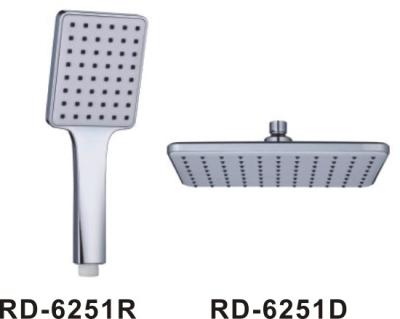 Cina Gli ABS stabiliti quadrati dello spruzzatore della testa di doccia del bagno anneriscono Matt 0.30Mpa - pressione di acqua 1Mpa in vendita