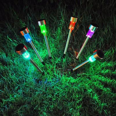 Cina Il giardino all'aperto di energia solare LED accende il CE bianco Rohs della luce IP65 RGB del punto delle lampade del prato inglese in vendita