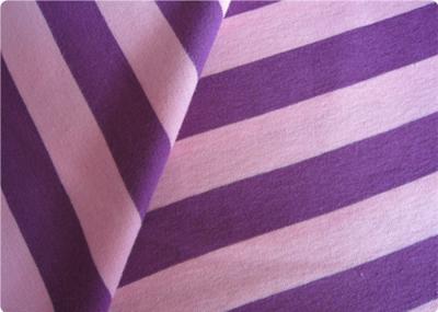 Cina Il cotone a strisce alla moda tricotta il cotone del tessuto 95 5 tessuti 120GSM di Lycra in vendita