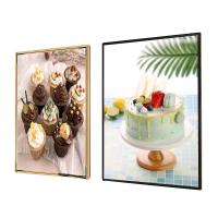 Quality Ultra Slim Advertising Light Boxes Restaurant Shop Tempered Glass Led Light Box for sale