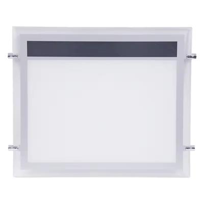 SMD LED Crystal Light Box Silver Advertising Neon Box 2835 LED Strip Acrylic