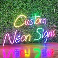 Quality Wedding Party LED Neon Sign 6mm 8mm 10mm RGB Backboard Type Commercial Neon Signs for sale