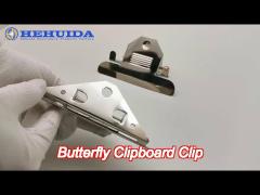 Color Office Stationery Check Pattern Big Binder Clips 120mm For Clipboard JC-143